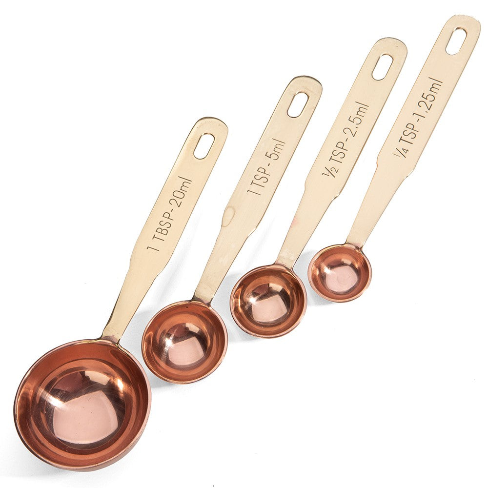 Academy Copper Plated Measuring Cups and Spoons – The Home Provedore