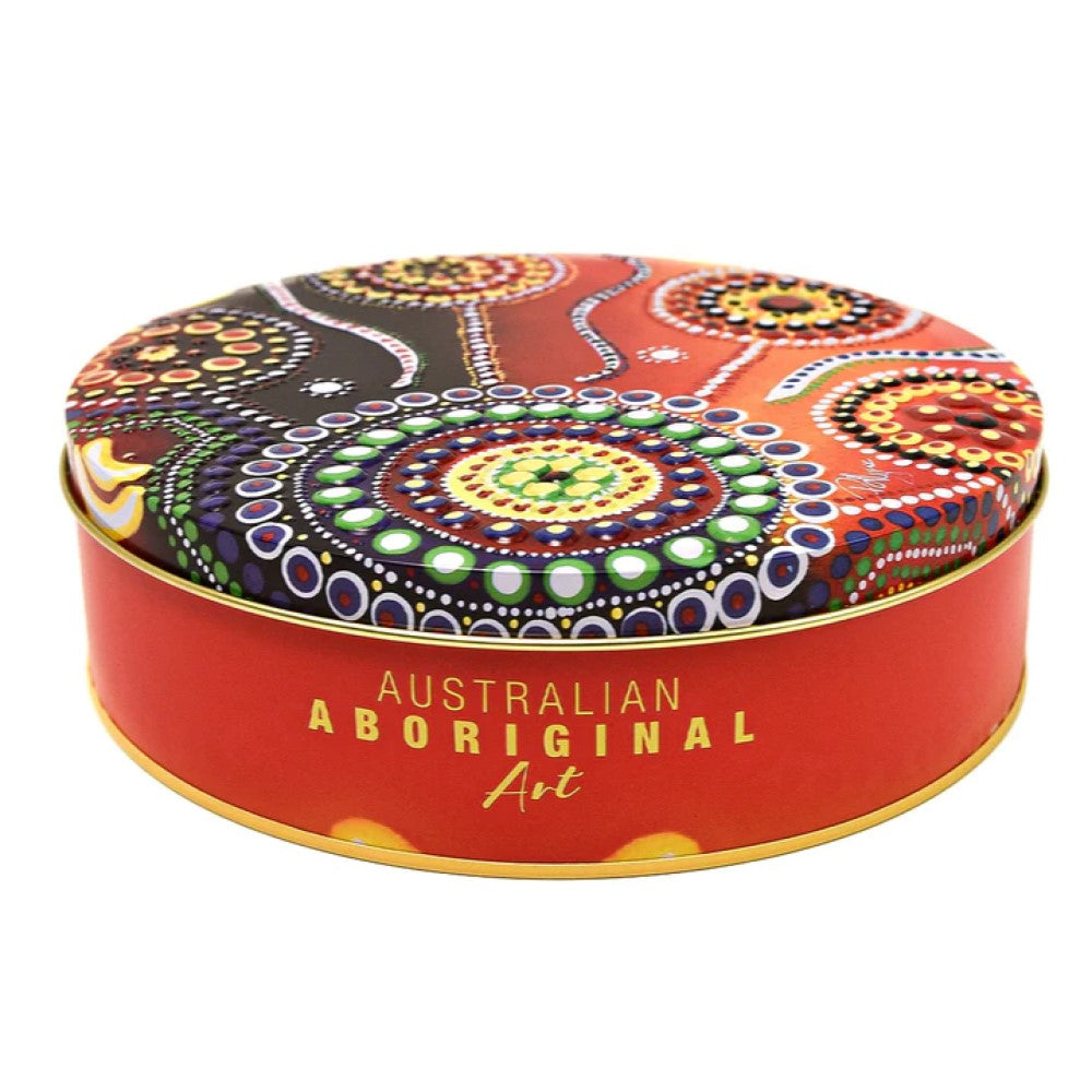 Banksia Red Aboriginal Art Unity Collectable Tin Contains Australian J ...